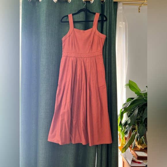 Universal Thread | Dresses | Universal Thread Rust Orange Midi Dress ...